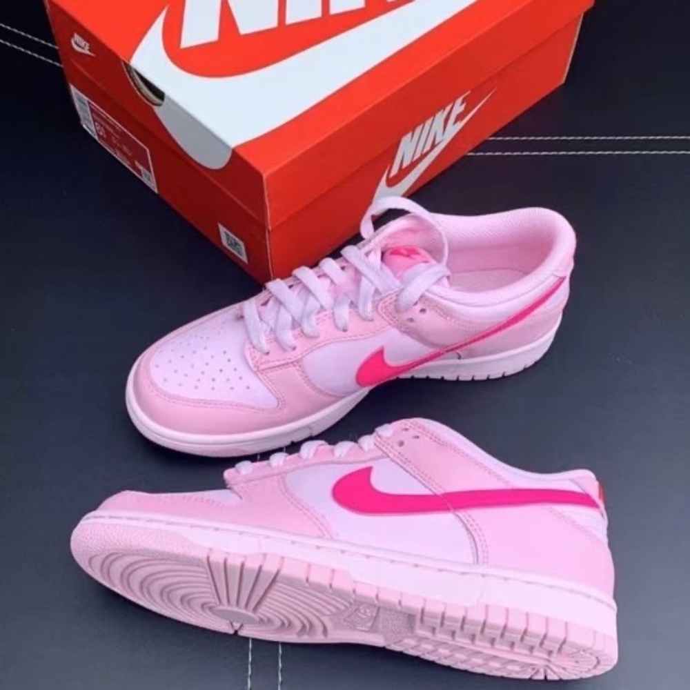 Nike Dunk Low Triple Pink Women's - Gem